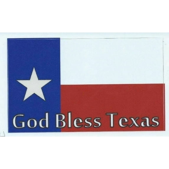 DOPASTICKER God Bless Texas Flag Sticker Car Sticker Magne Sticker ...