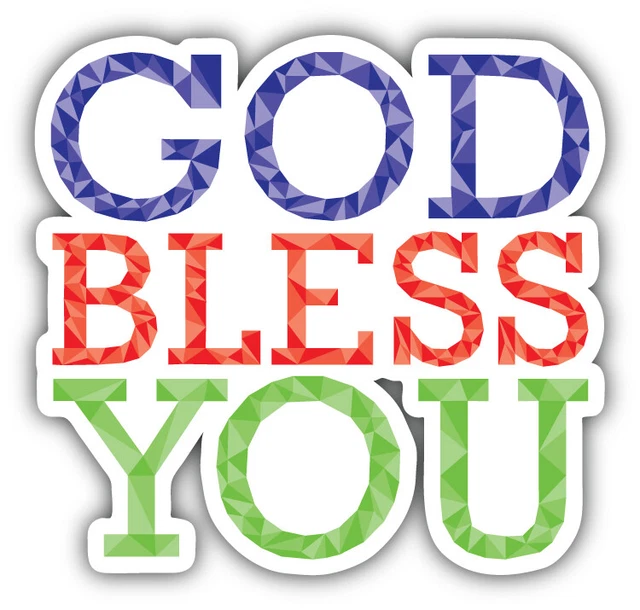 DOPASTICKER God Bless You Car Sticker Phone Water Bottle Stickers, Cars ...