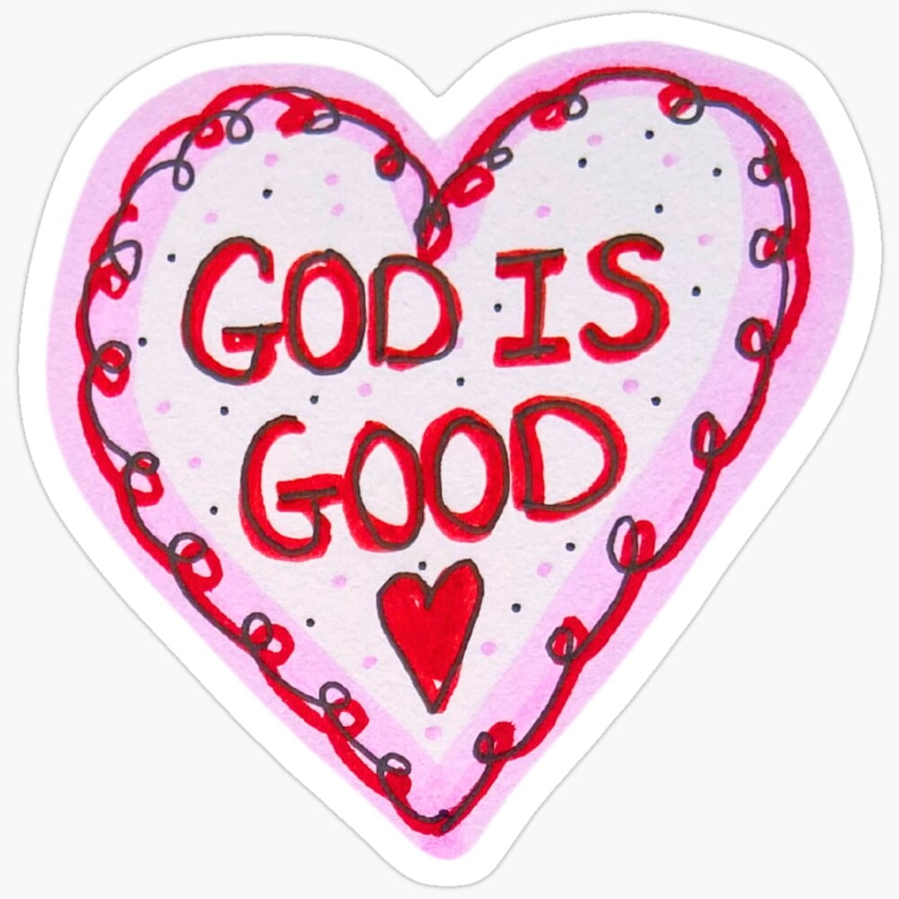 DOPASTICKER God Is Good Sticker Phone Sticker, Latop Sticker, Lover ...