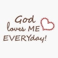 DOPASTICKER God Loves Me Everyday Sticker, Phone Sticker Car Stickers ...