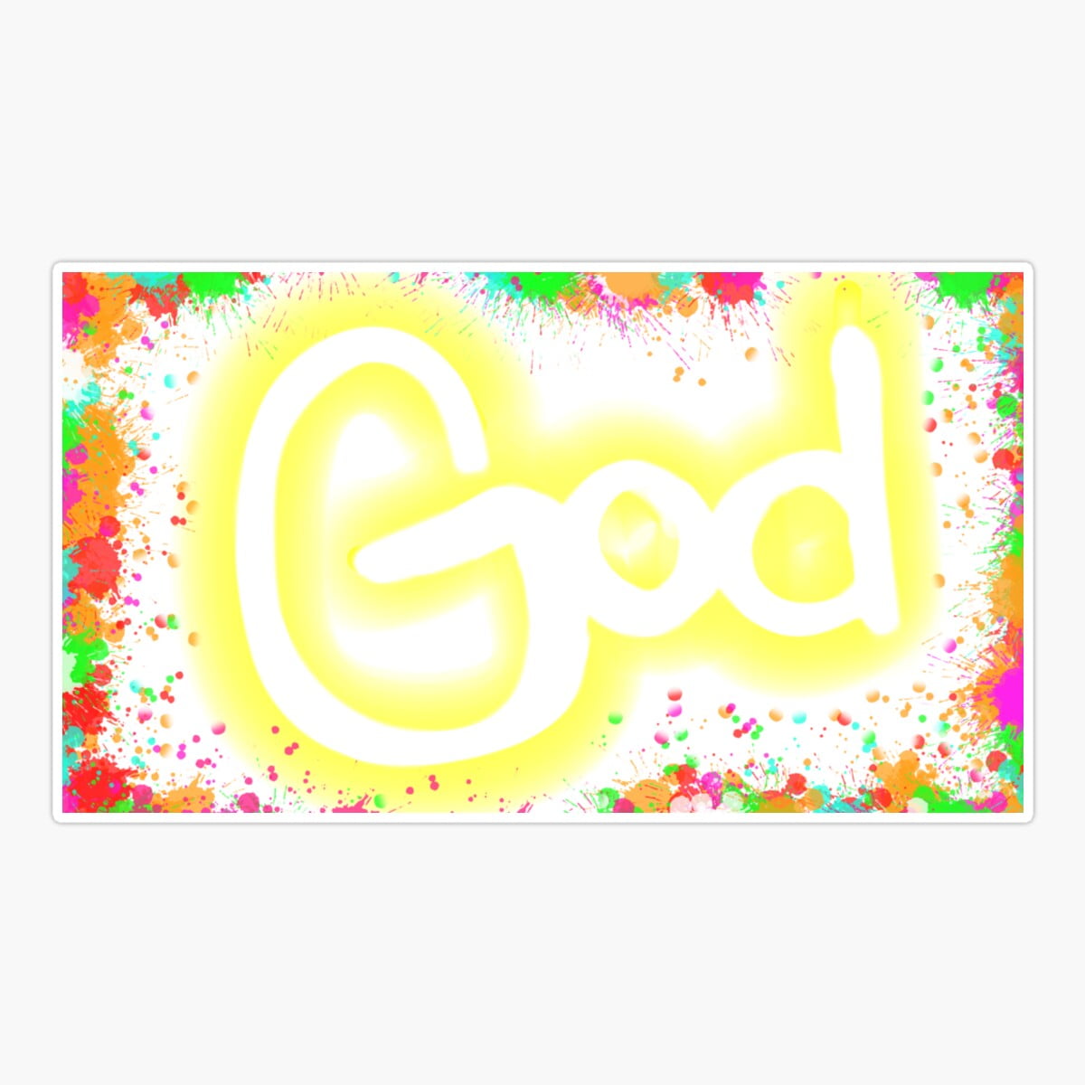 DOPASTICKER God Sticker, Phone Sticker Water Bottle Sticker Car Sticker ...
