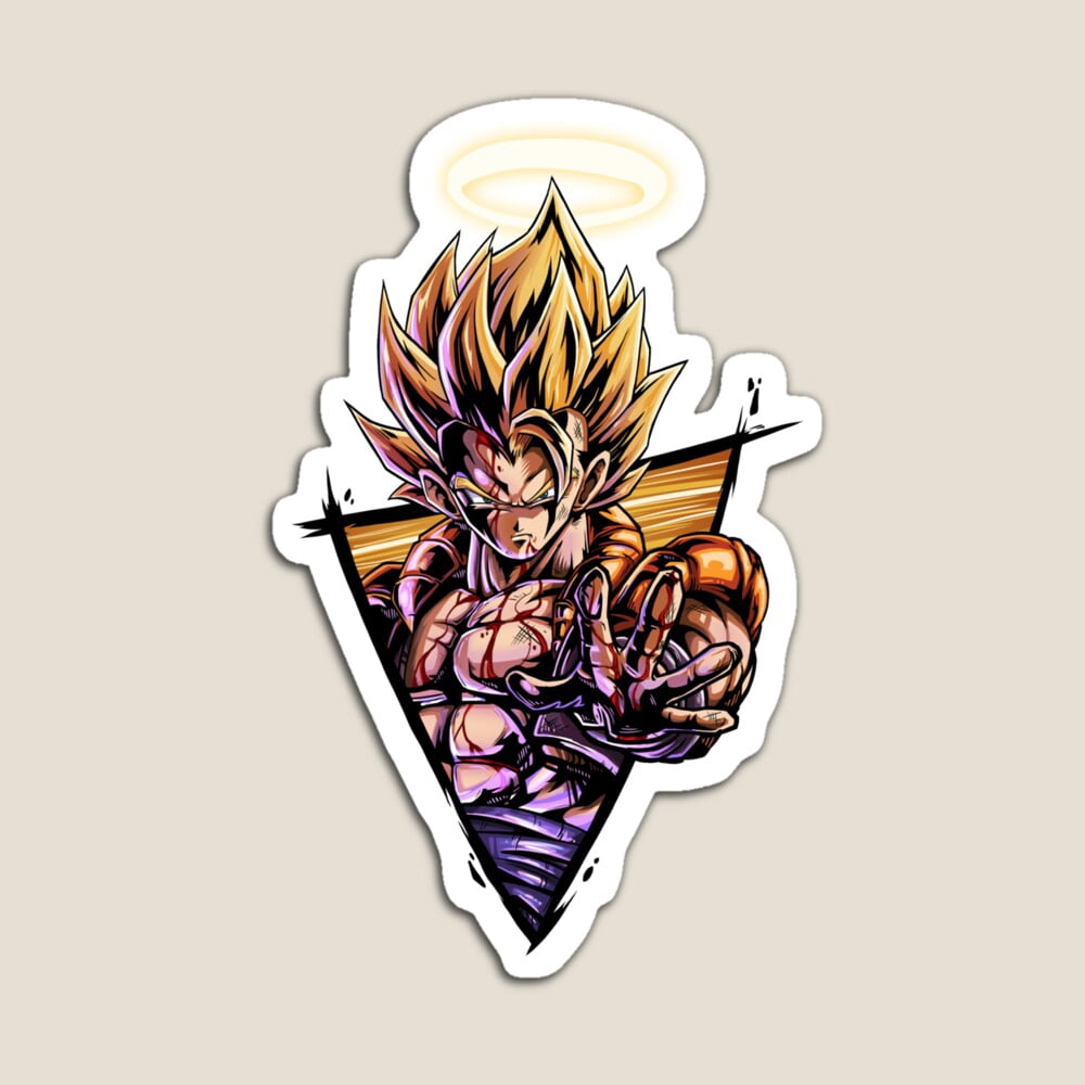 DOPASTICKER Gogeta Ssj-Triangle Decorative Laptop, Phone Stickers ...