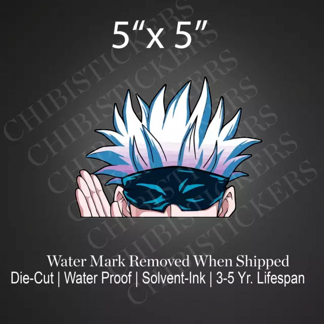 DOPASTICKER Gojo Waving Hello Hi Masked Waterproof Decal Decorative Laptop, Phone Stickers ...