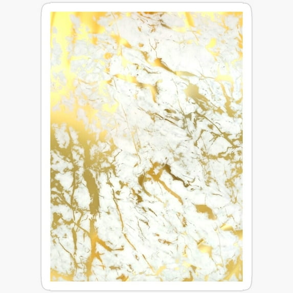 DOPASTICKER Gold Marbled Design Sticker Birthday Gifts Phone Sticker ...