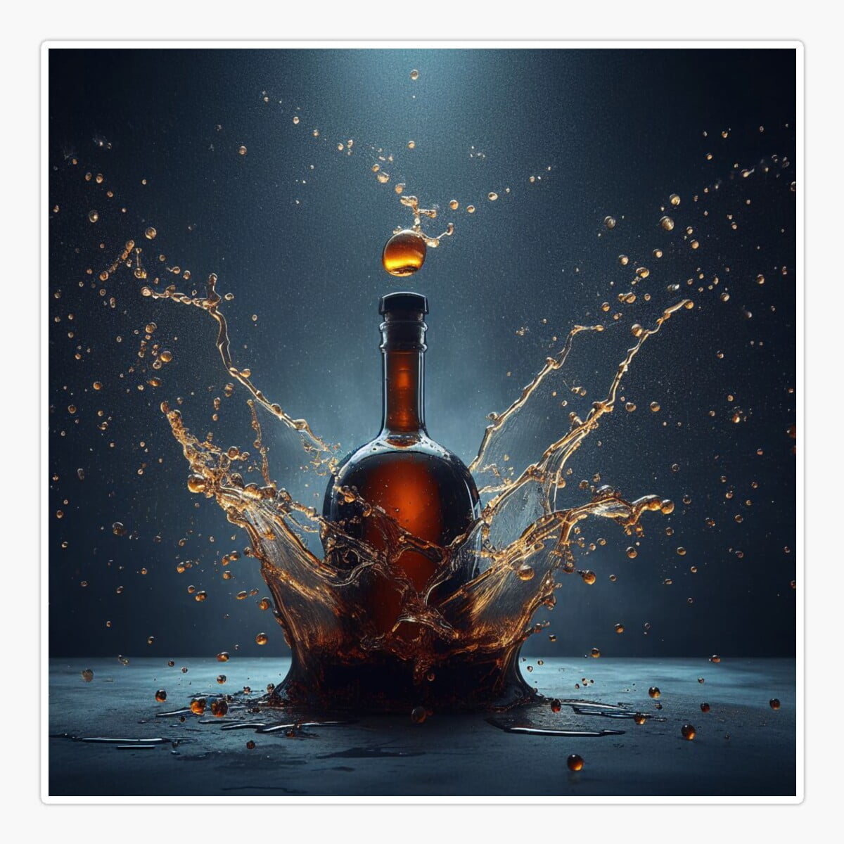 DOPASTICKER Golden Enjoyment Sticker, Phone Sticker Water Bottle ...