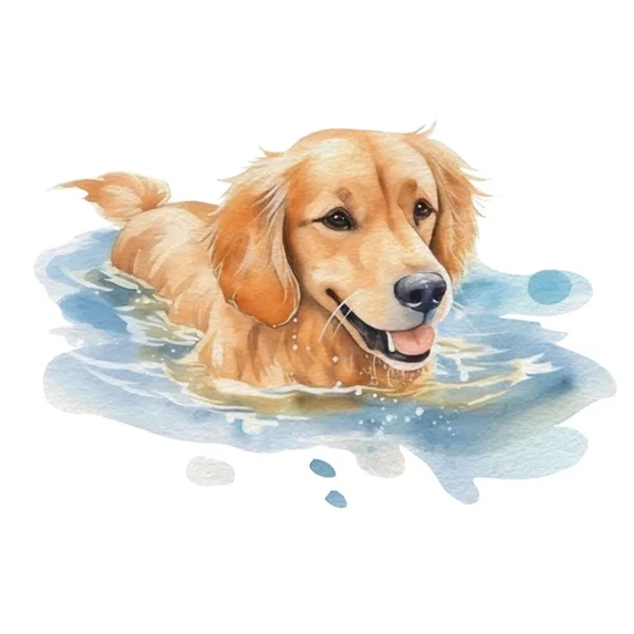 DOPASTICKER Golden Retriever Car Sticker Dogs Sticker Phone Sticker ...