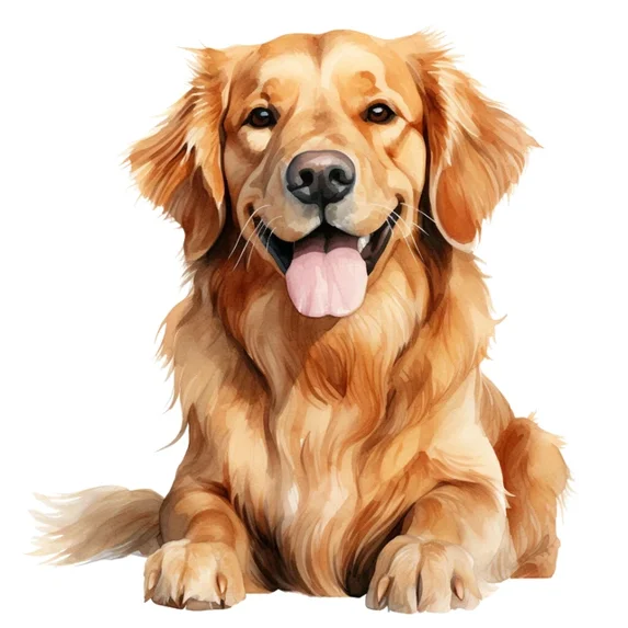 DOPASTICKER Golden Retriever Dog Car Sticker Dogs Sticker Phone Sticker ...