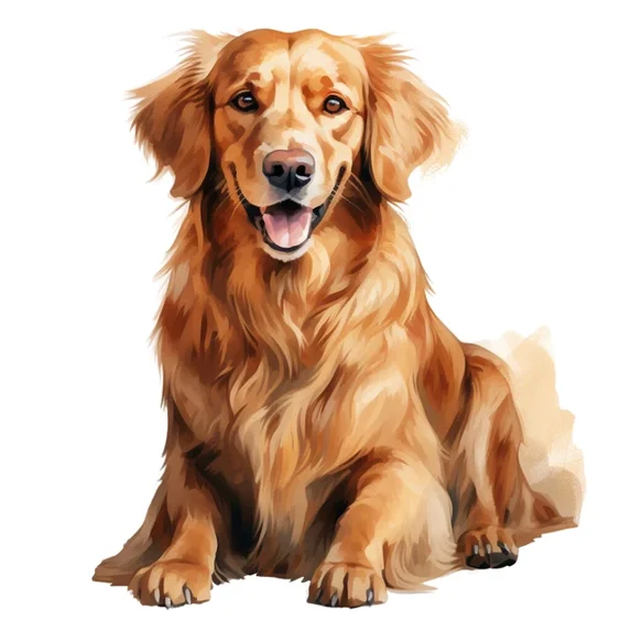 DOPASTICKER Golden Retriever Dog Car Sticker Dogs Sticker Phone Sticker ...