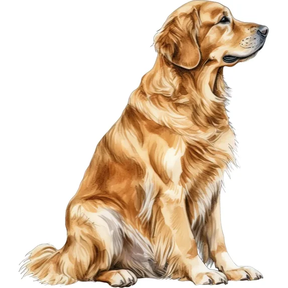 DOPASTICKER Golden Retriever Dog Car Sticker Dogs Sticker Phone Sticker ...