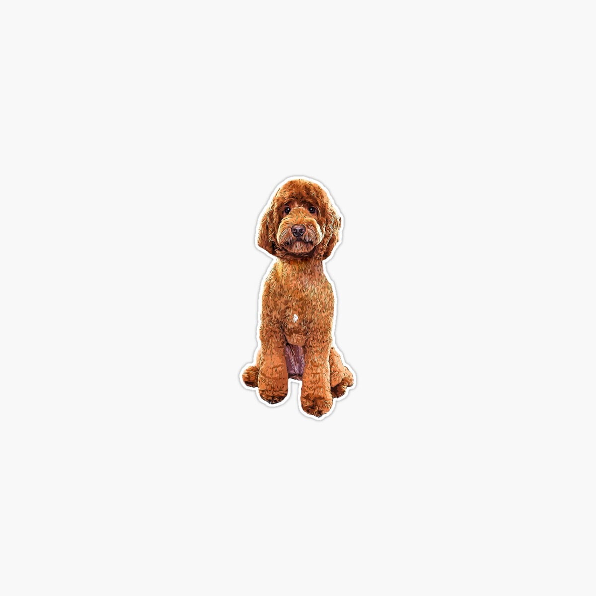 DOPASTICKER Goldendoodle Golden Doodle Labradoodle Cute Puppy Dog ...