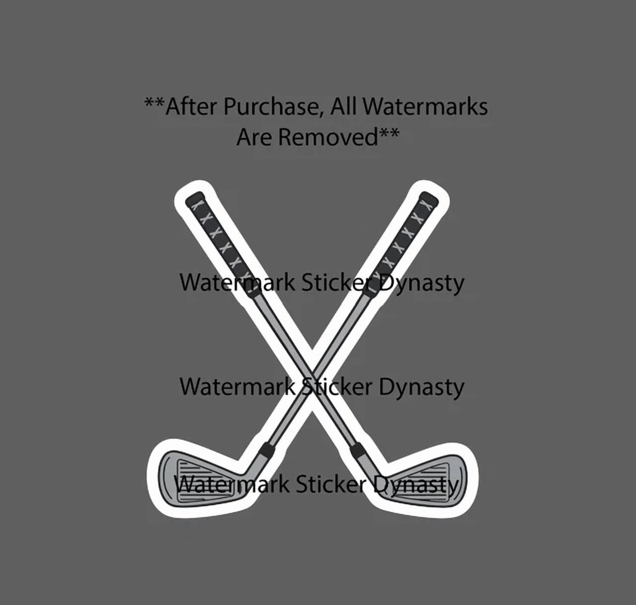 DOPASTICKER Golf Clubs Sticker Golfing Golfer Sports Game Sticker Phone ...