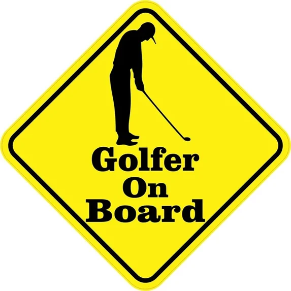 DOPASTICKER Golfer On Board Sticker Phone Sticker, Latop Sticker, Lover ...