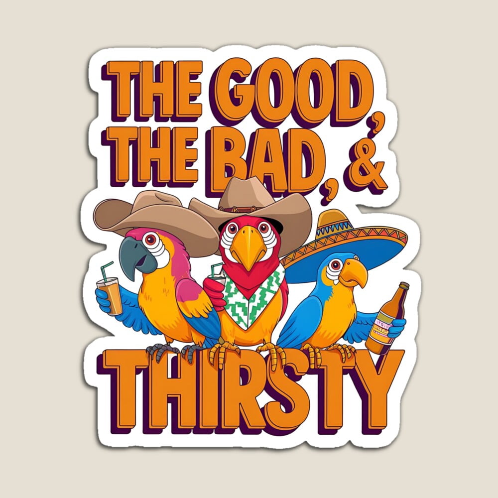 DOPASTICKER The Good The Bad And The Thirsty - Wild West Winner ...