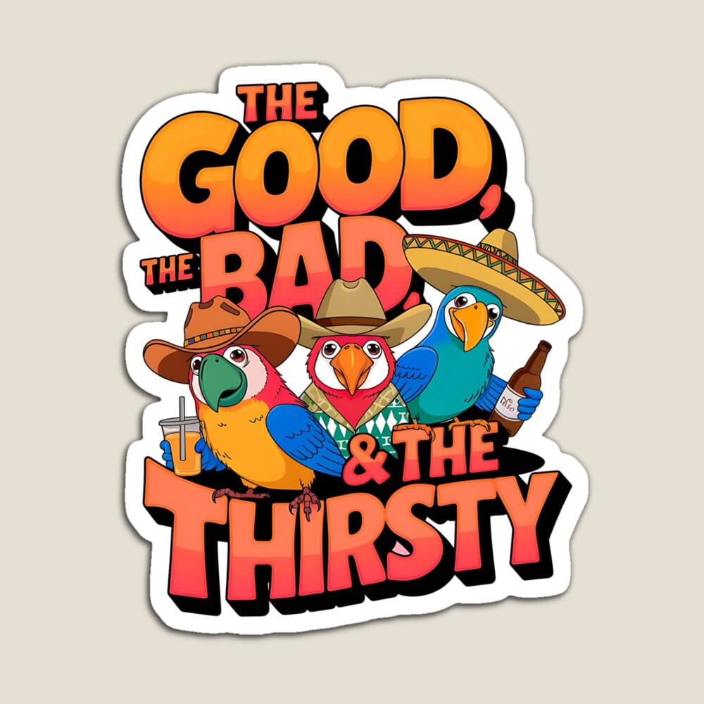 DOPASTICKER The Good The Bad And The Thirsty - Wild West Winner ...