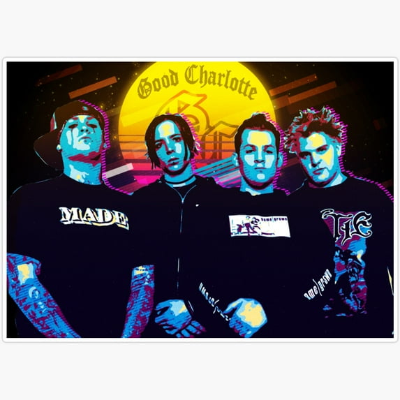 DOPASTICKER Good Charlotte 80'S Style Sticker Decorative Laptop, Phone ...