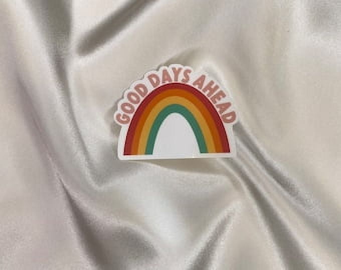 DOPASTICKER Good Days Ahead Rainbow Sticker, Waterproof Sticker, Water ...