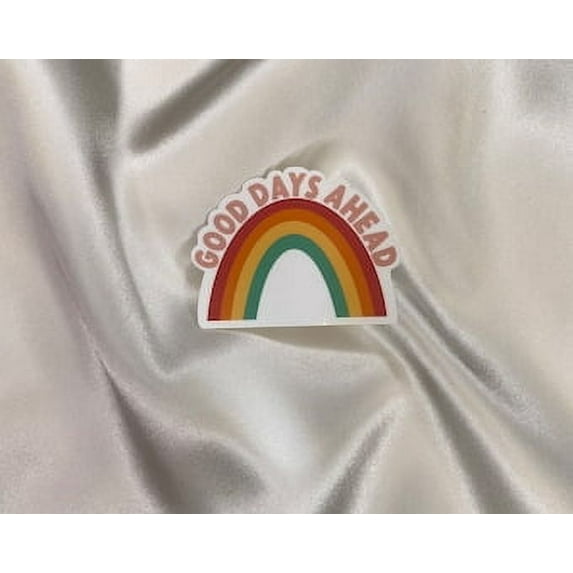 DOPASTICKER Good Days Ahead Rainbow Sticker, Waterproof Sticker, Water ...