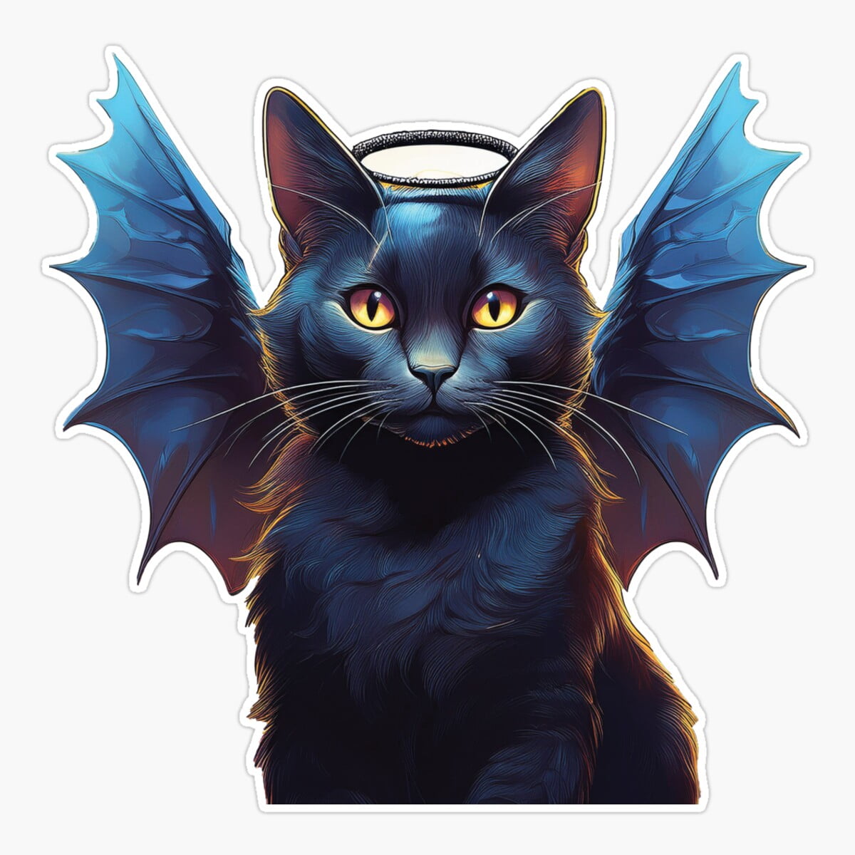 DOPASTICKER Good Kitty, Bad Kitty Sticker, Phone Sticker Car Sticker ...