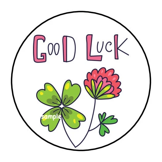 DOPASTICKER Good Luck Stickers Four Leaf Clover Flower Phone Decal ...