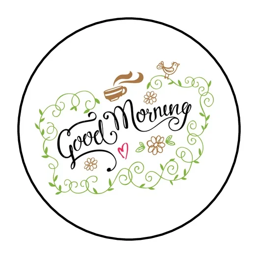 DOPASTICKER Good Morning Stickers Phone Decal Water Bottle Stickers ...