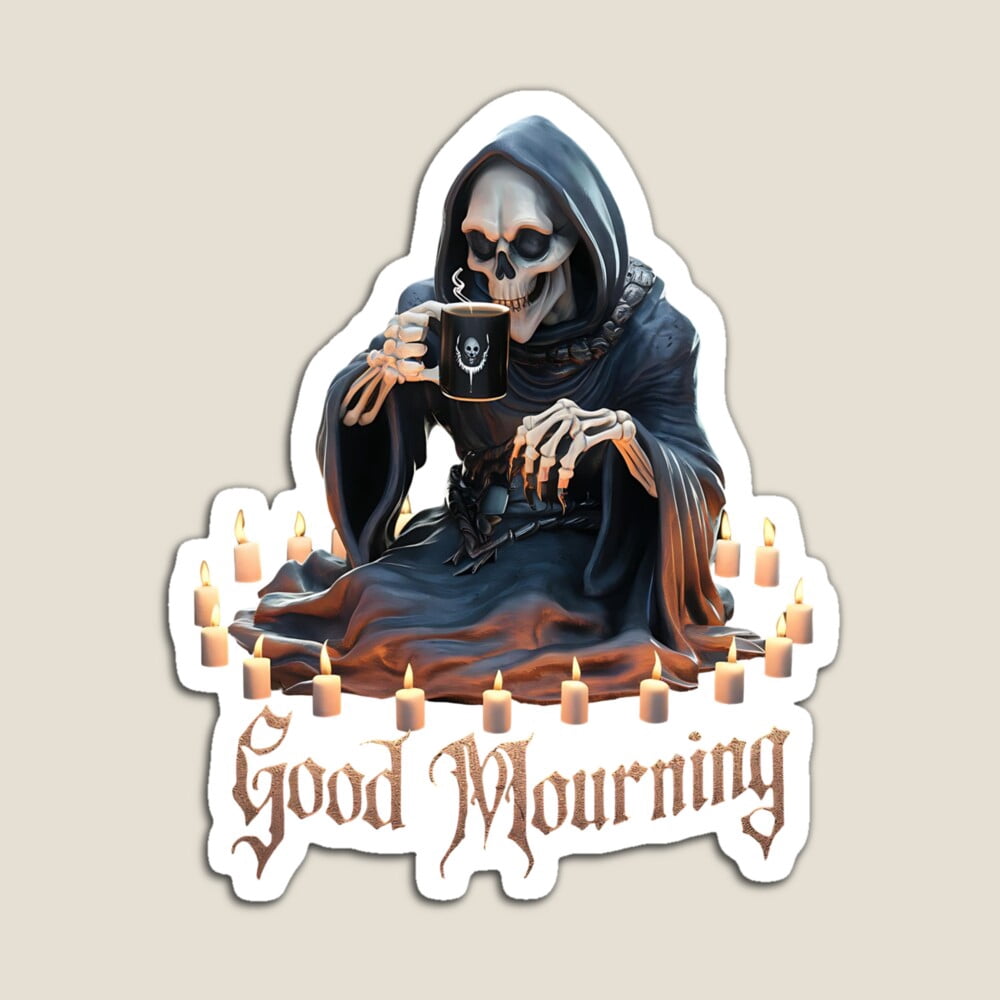DOPASTICKER Good Mourning Sticker, 4929 Phone Sticker, Latop Sticker ...