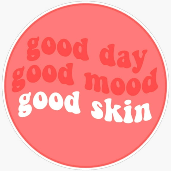 DOPASTICKER Good Skin - Skincare Quote Sticker Decorative Laptop, Phone ...