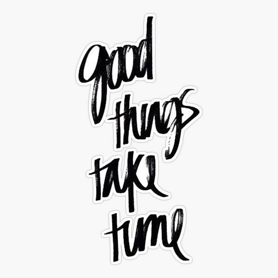 DOPASTICKER Good Things Take Time, Quote Sticker, Phone Sticker Car ...