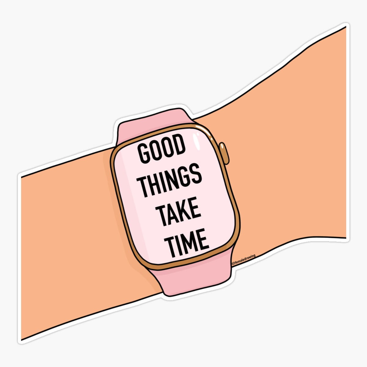 DOPASTICKER Good Things Take Time Sticker, Phone Sticker Car Stickers ...