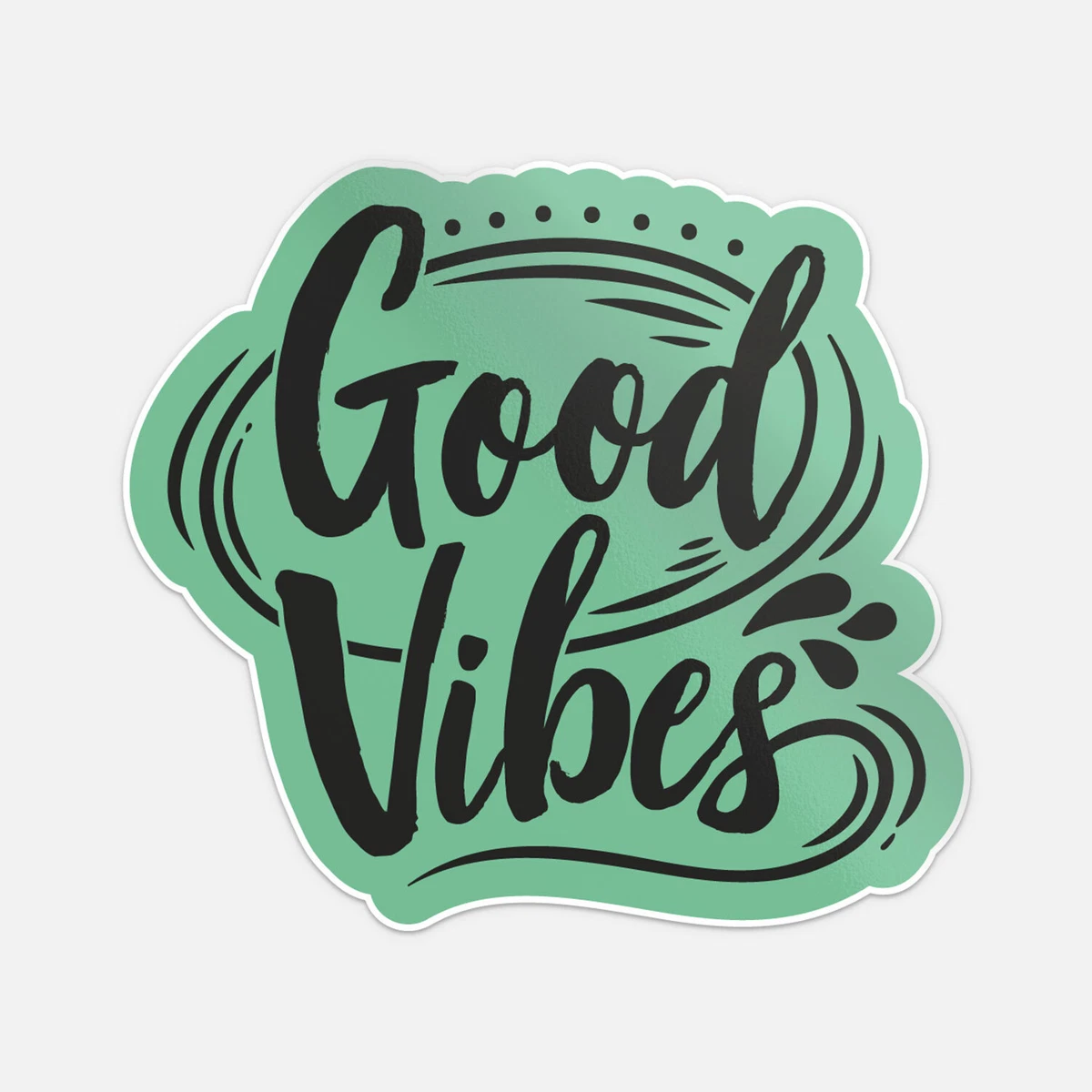 DOPASTICKER Good Vibes Car Bumper Sticker Decal Waterproof Sticker For ...
