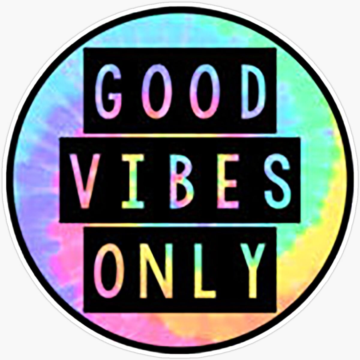 DOPASTICKER Good Vibes Sticker, Phone Sticker, Latop Sticker, Lover ...
