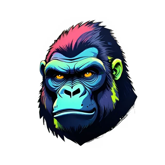 DOPASTICKER Gorilla Sticker Street Art Sunglasses Urban Edgy Hip Hop ...