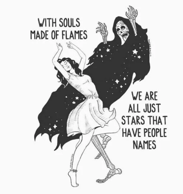 DOPASTICKER Goth Sticker Flames Skull Stars Magik Stars Reaper Punk ...