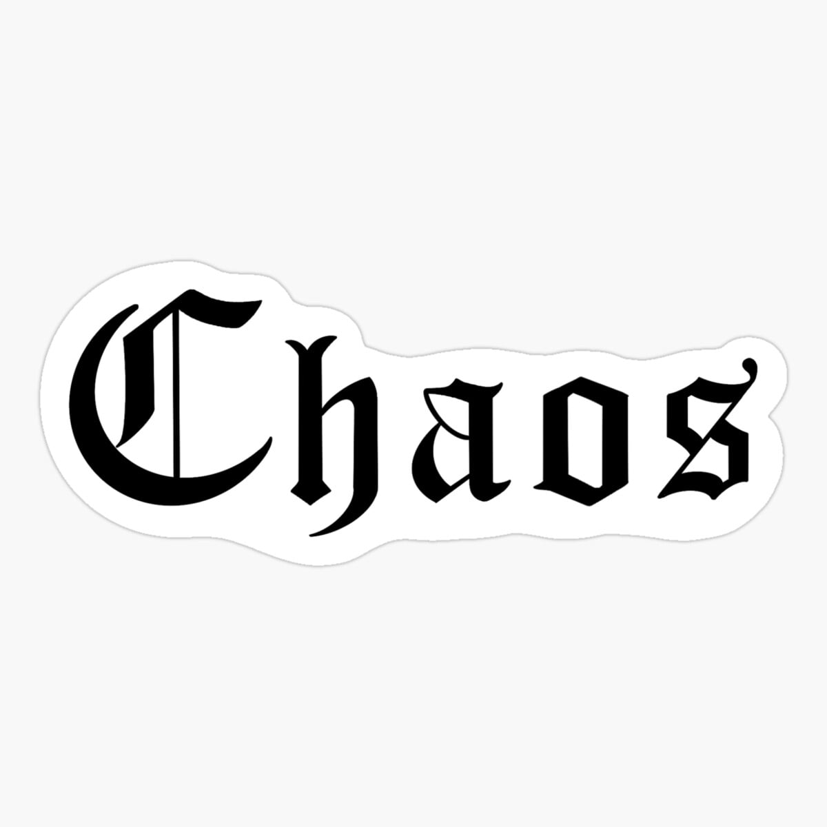 DOPASTICKER Gothic Chaos Sticker, Phone Sticker Water Bottle Sticker ...