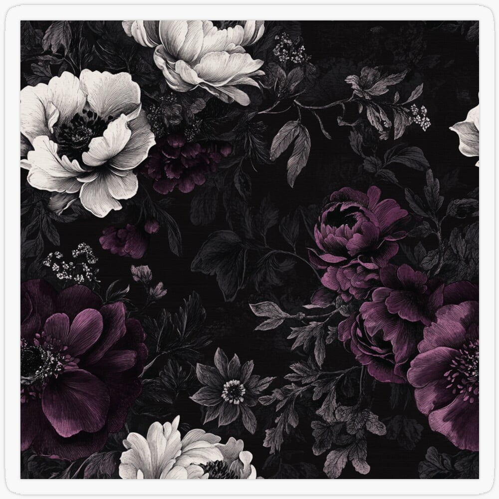 DOPASTICKER Gothic Tones In Bloom Sticker Phone Decal Water Bottle ...