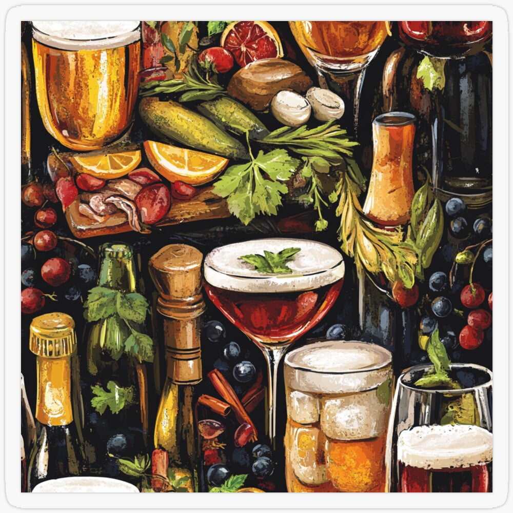 DOPASTICKER Gourmet And Authentic Moments Sticker Phone Decal Water ...