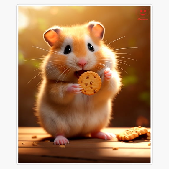 DOPASTICKER Gourmet Hamster Sticker, Phone Sticker Water Bottle Sticker ...