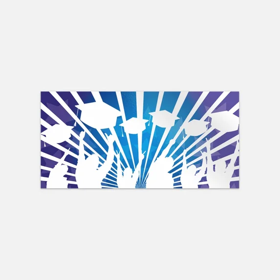 DOPASTICKER Graduate Hat Silhouette Education Sticker Waterproof ...