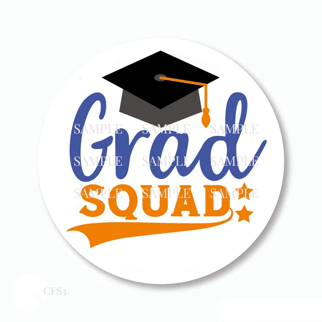 DOPASTICKER Graduation Grad Squad Stickers Grad Favor Stickers Phone ...