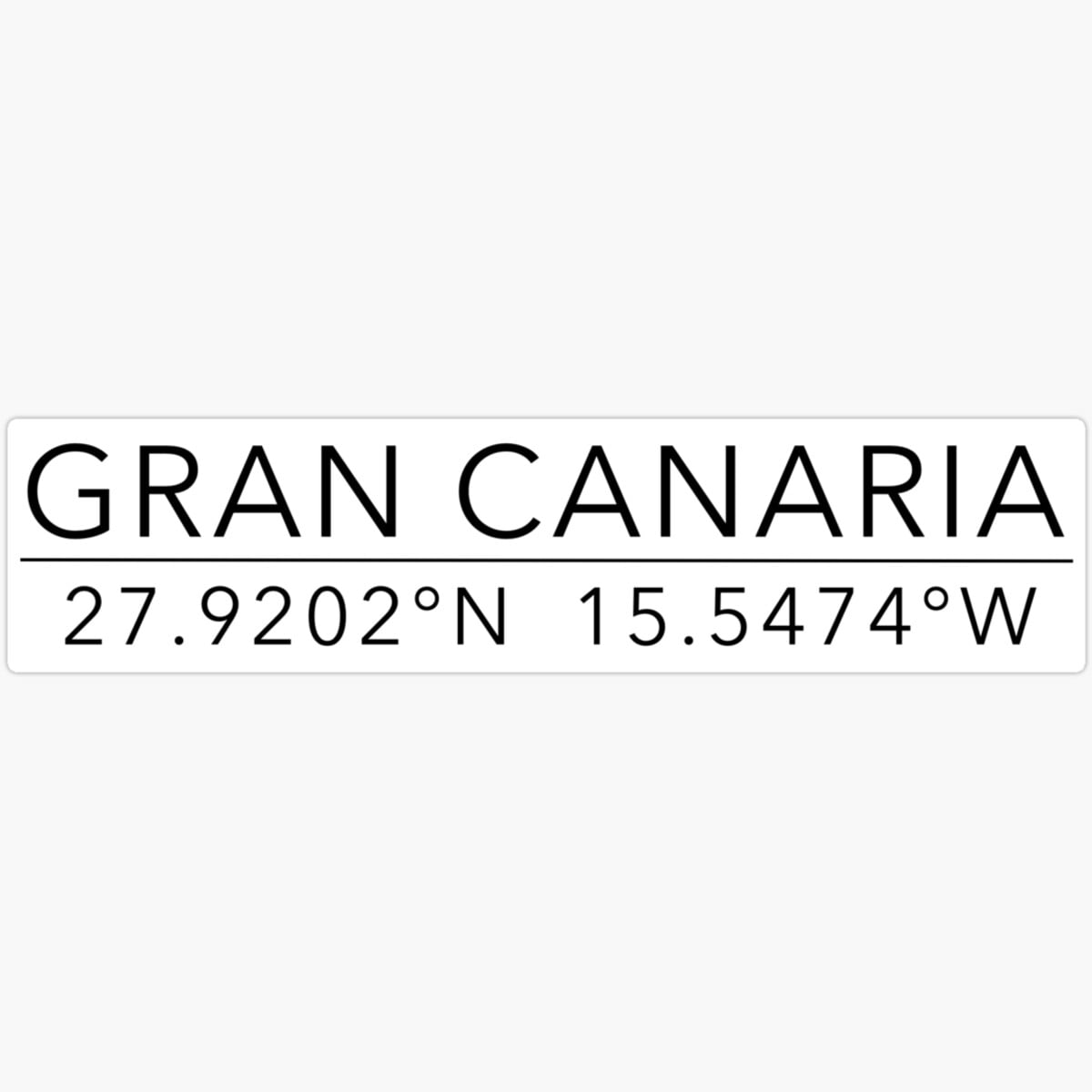 DOPASTICKER Gran Canaria Sticker, Phone Sticker, Latop Sticker, Lover ...