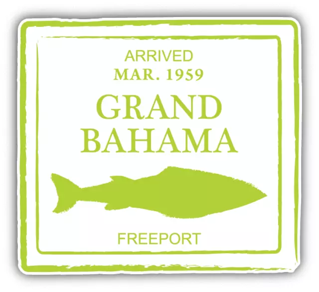 DOPASTICKER Grand Bahama Freeport Grunge Travel Stamp Sticker Decal ...