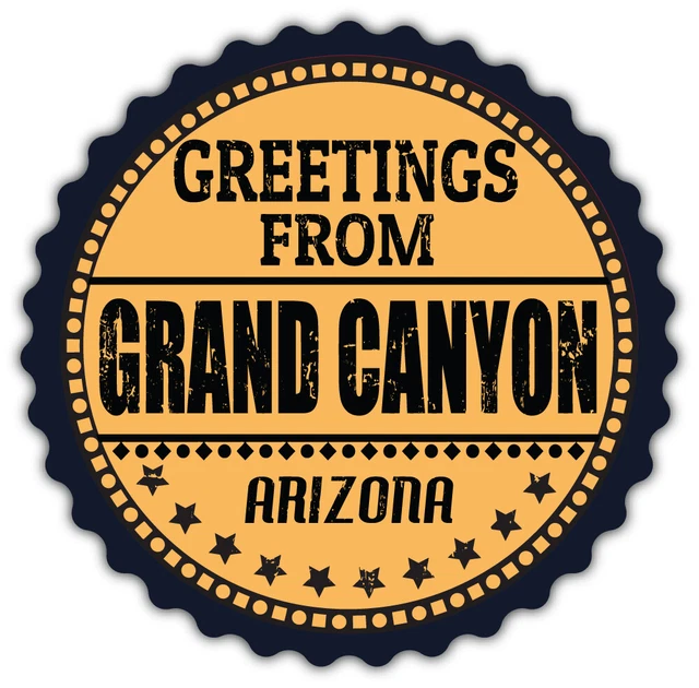 DOPASTICKER Grand Canyon Arizona Usa State Grunge Badge Sticker Decal ...