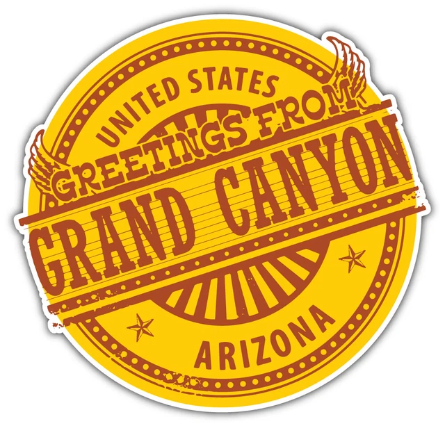 DOPASTICKER Grand Canyon City Arizona Usa State Badge Sticker Decal ...