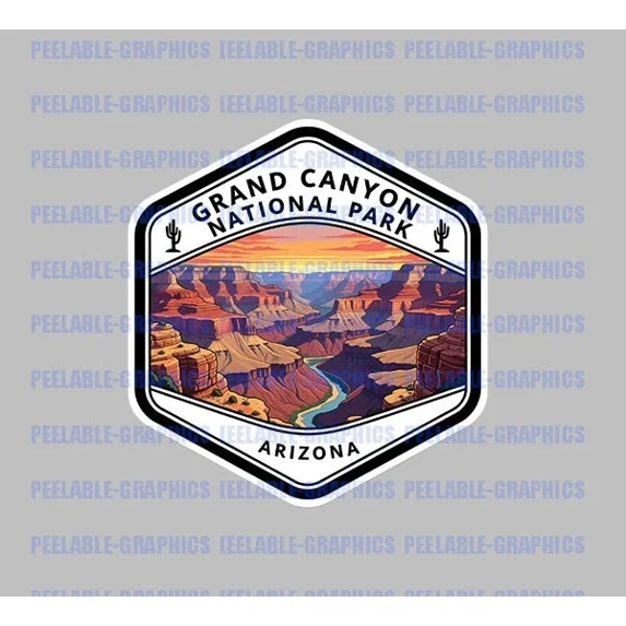DOPASTICKER Grand Canyon National Park Sticker Phone Sticker, Latop ...