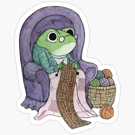 DOPASTICKER Grandma Frog Sticker Phone Sticker, Latop Sticker, Lover ...