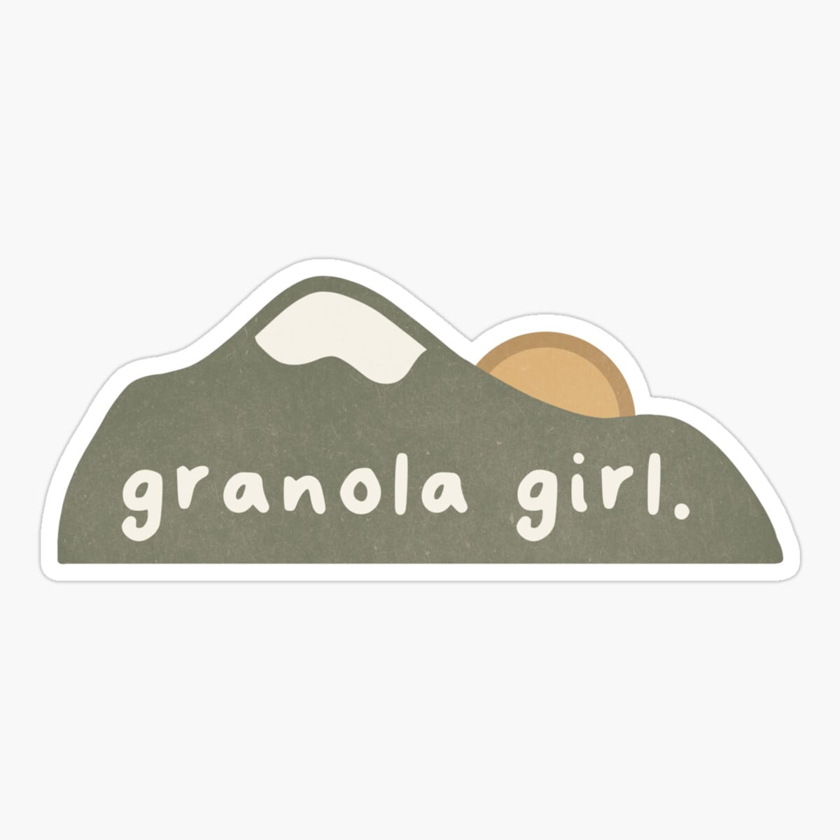 DOPASTICKER Granola Girl Mountain Sunset Sticker, Phone Sticker Car ...