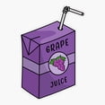 DOPASTICKER Grape - Juice Box Sticker, Phone Sticker Water Bottle ...