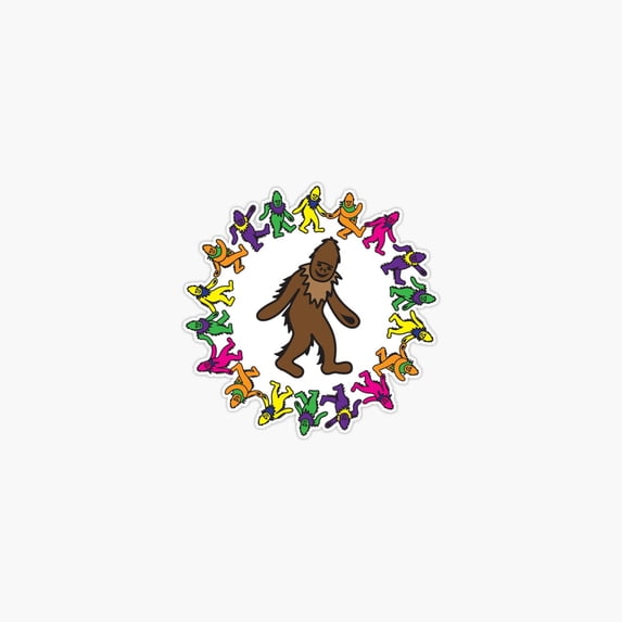 DOPASTICKER Gratefoot Circle Design Sticker Phone Sticker, Latop ...