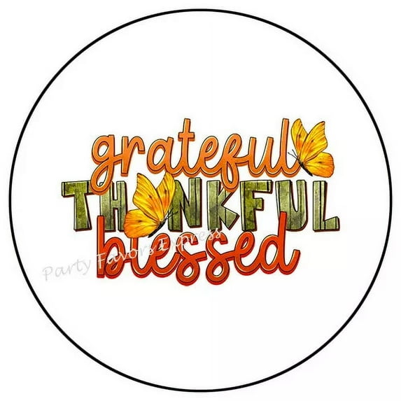 DOPASTICKER Grateful Thankful Blessed Decorative Laptop, Phone Stickers ...