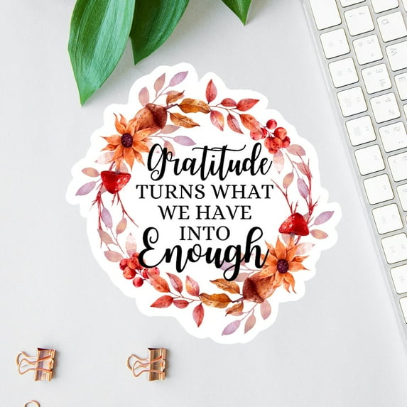 DOPASTICKER Gratitude Sticker, Affirmation Stickers, Clear Laptop ...