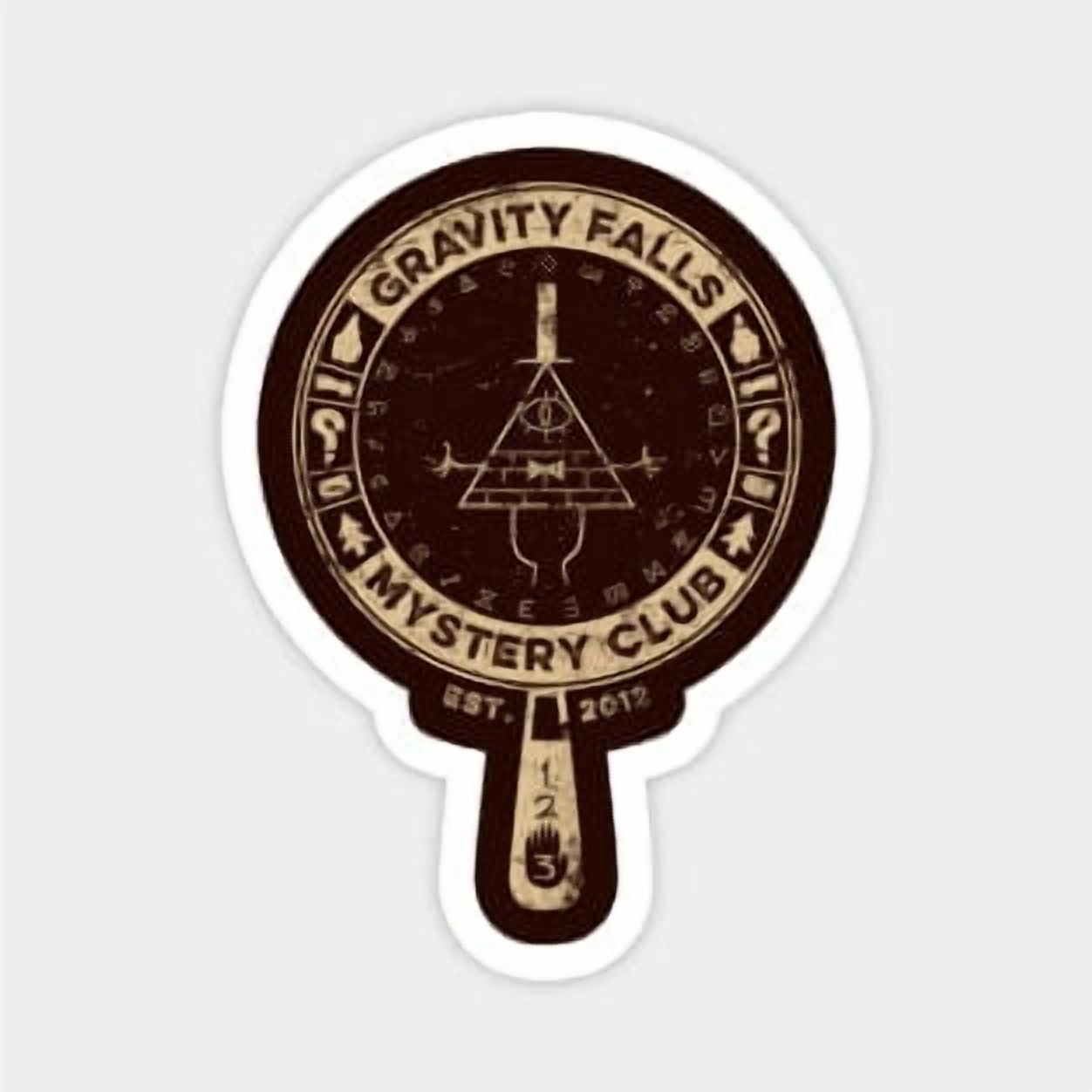 DOPASTICKER Gravity Falls Mystery Club Decorative Laptop, Phone ...